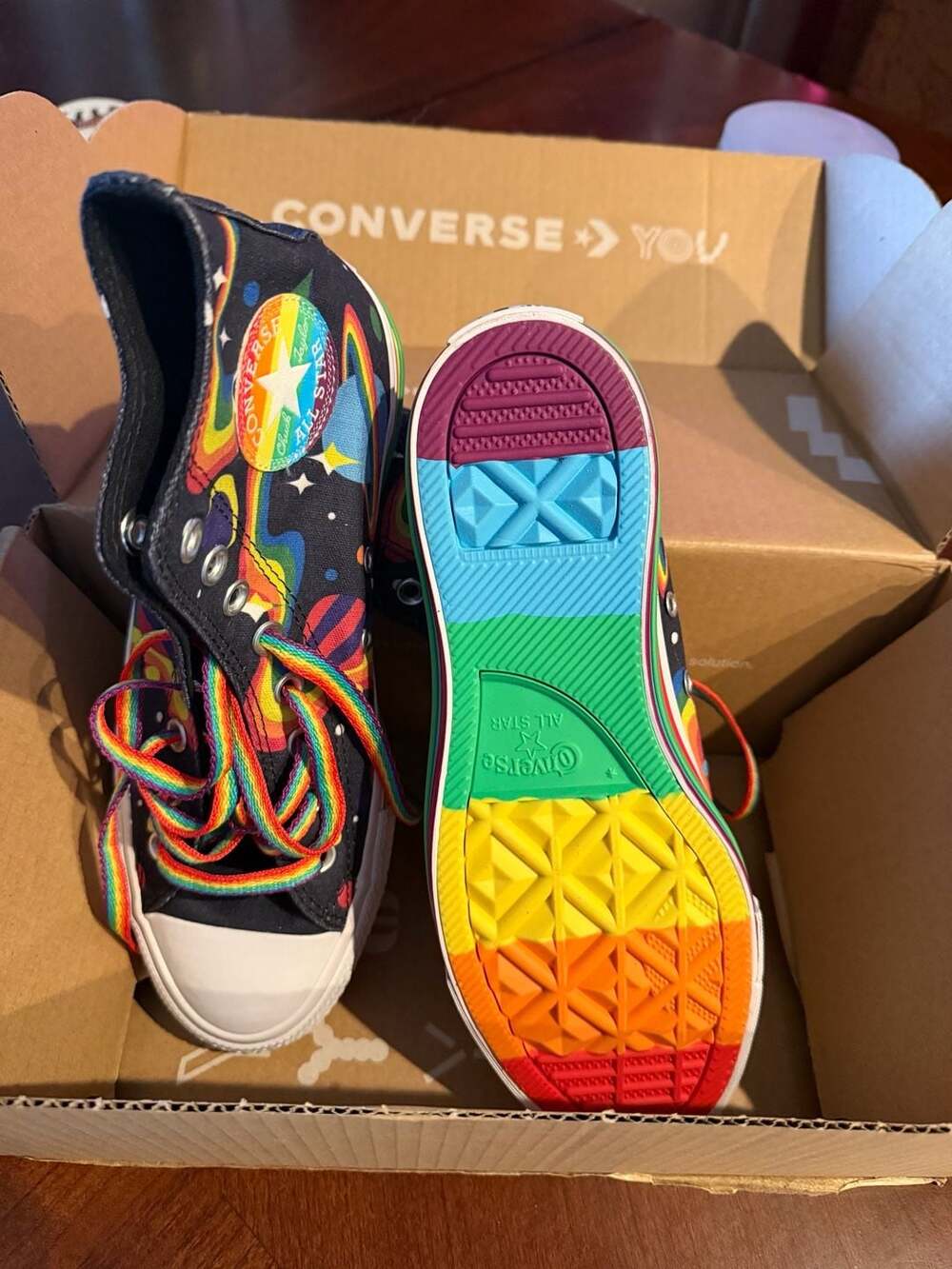 Converse | Shoes | Converse Chuck Taylor All Star High Top Pride Custom ...